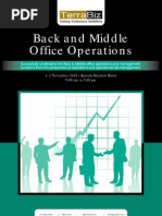 Treasury Operations - Front Office, Back Office | PDF | Money ...