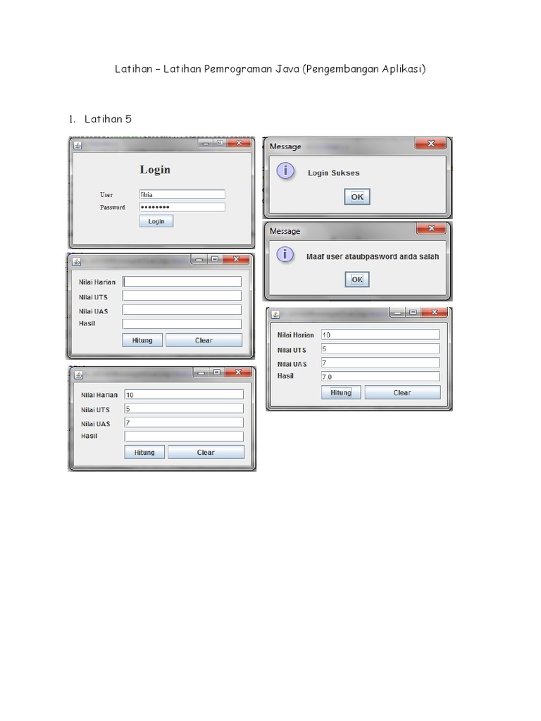 Latihan Java Part 5 | PDF | Authentication | Security Technology