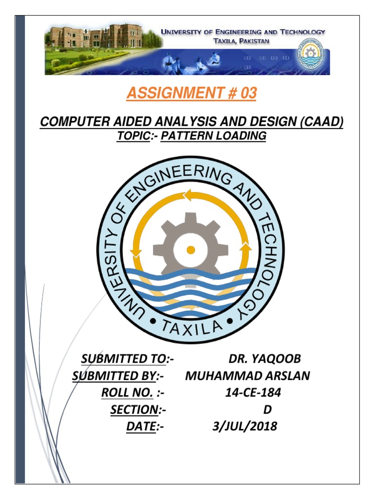 Assignment # 03: Computer Aided Analysis and Design (Caad) | PDF
