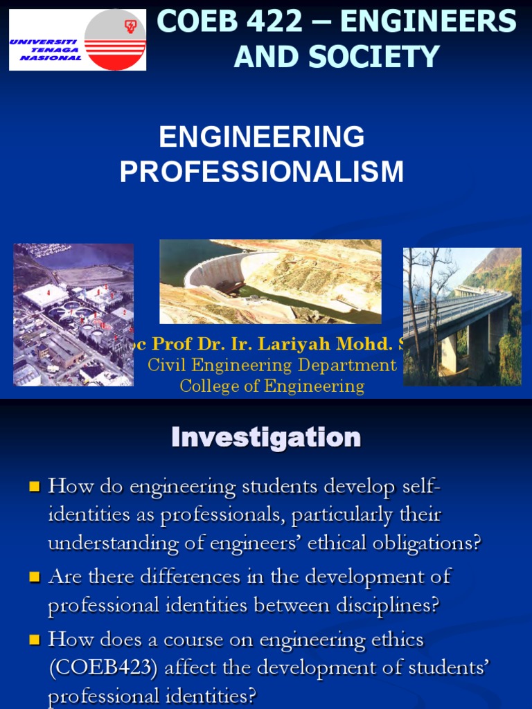 Lecture 5-1 Engineering Professionalism 1-35 - Part1 PDF | PDF ...