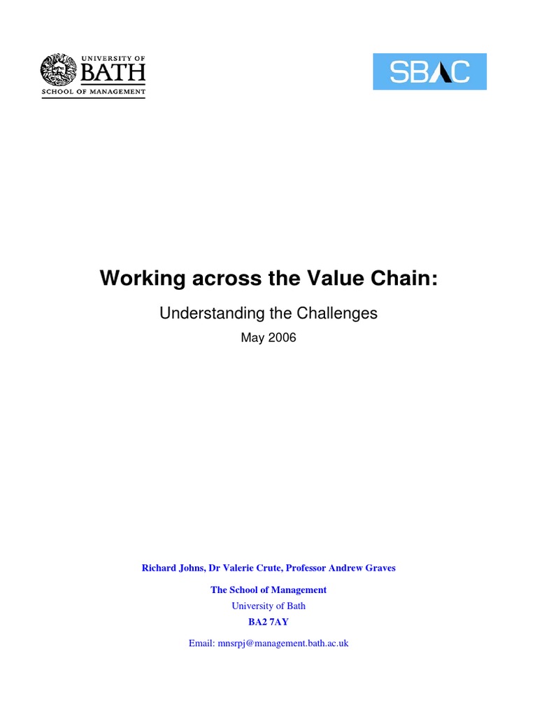 Aerospace Value Chain Report1 | PDF | Supply Chain | Value Chain