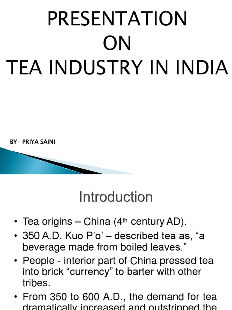 By-Priya Saini | PDF | Tea | Hot Drinks