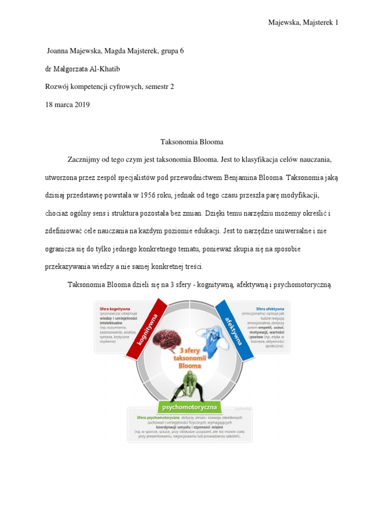 Taksonomia Blooma | PDF