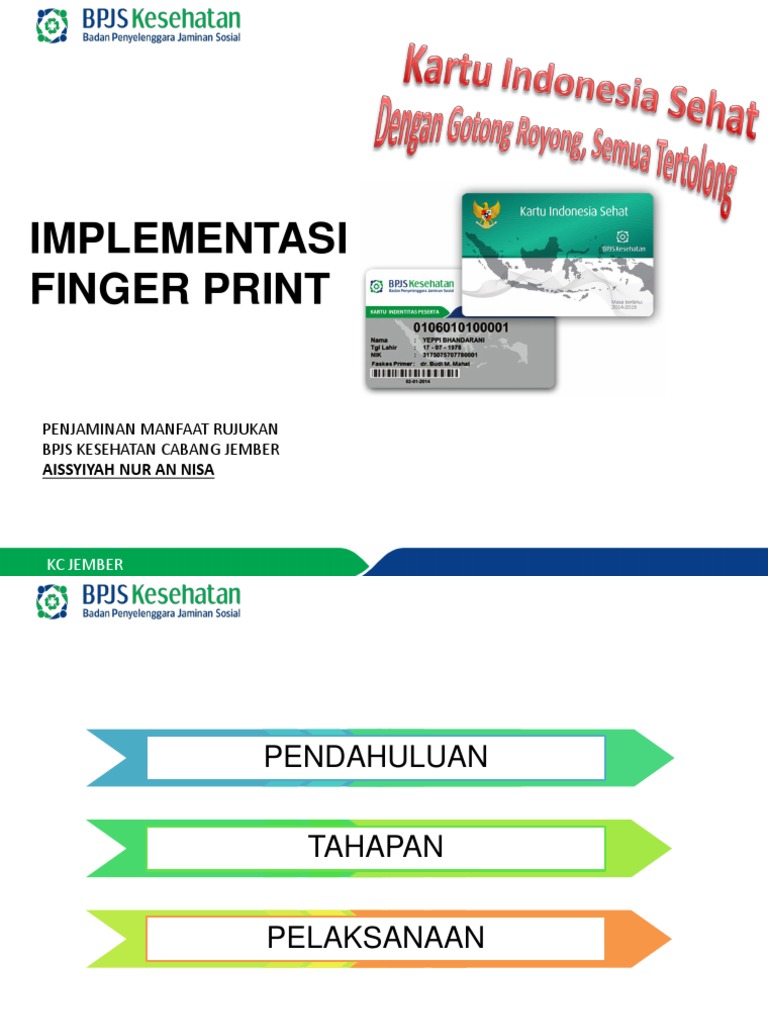 Sosialisasi Sidik Jari - BPJS | PDF