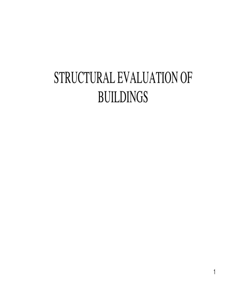 Structural Evaluation | PDF | Earthquakes | Beam (Structure)