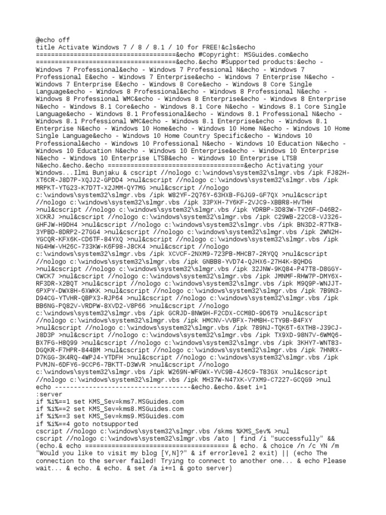 Product Key For All Version of Windows 10 | PDF | X86 Architecture ...