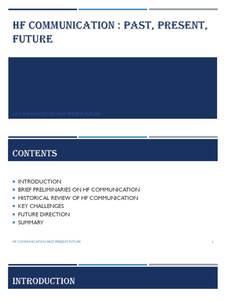 History and Future of HF Communication | PDF | High Frequency | Radio ...