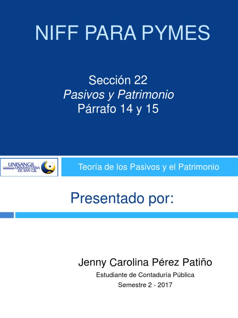 Niif para Pymes Seccion 22 14-15 | PDF | normas internacionales de ...