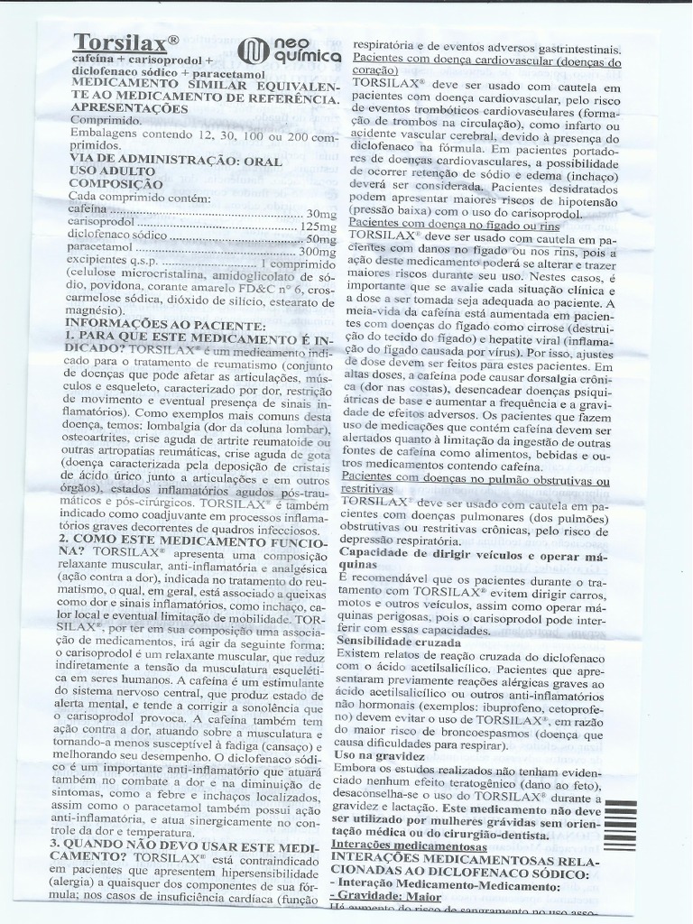 Bula Torsilax PDF | PDF