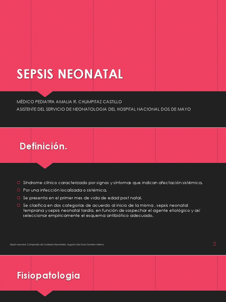 Sepsis Neonatal | PDF | Septicemia | Epidemiología