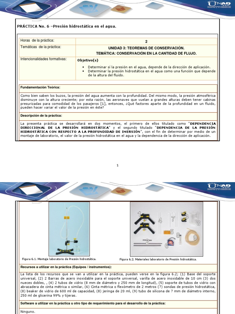 Laboratorio 3 Física Presión Hidrostática | PDF | Medición | Presión