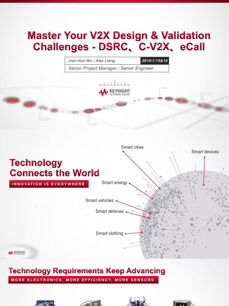 (P2) Master Your V2X Design - Validation Challenges - DSRC C-V2X Ecall ...