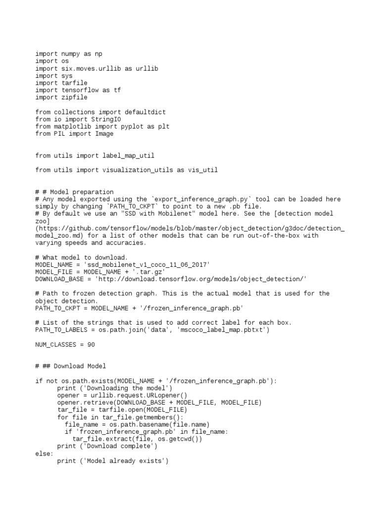 Object Detection Webcam Pdf Areas Of Computer Science Computing