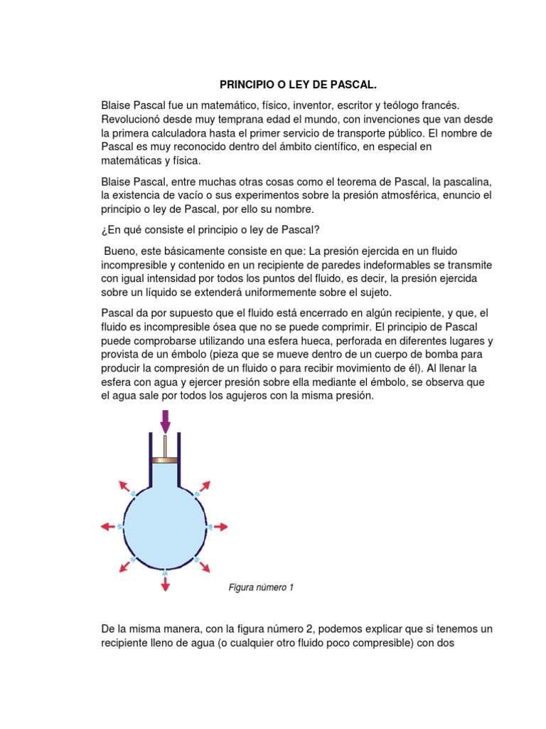 Ley Pascal | PDF | Gases | Mecánica de Medios Continuos