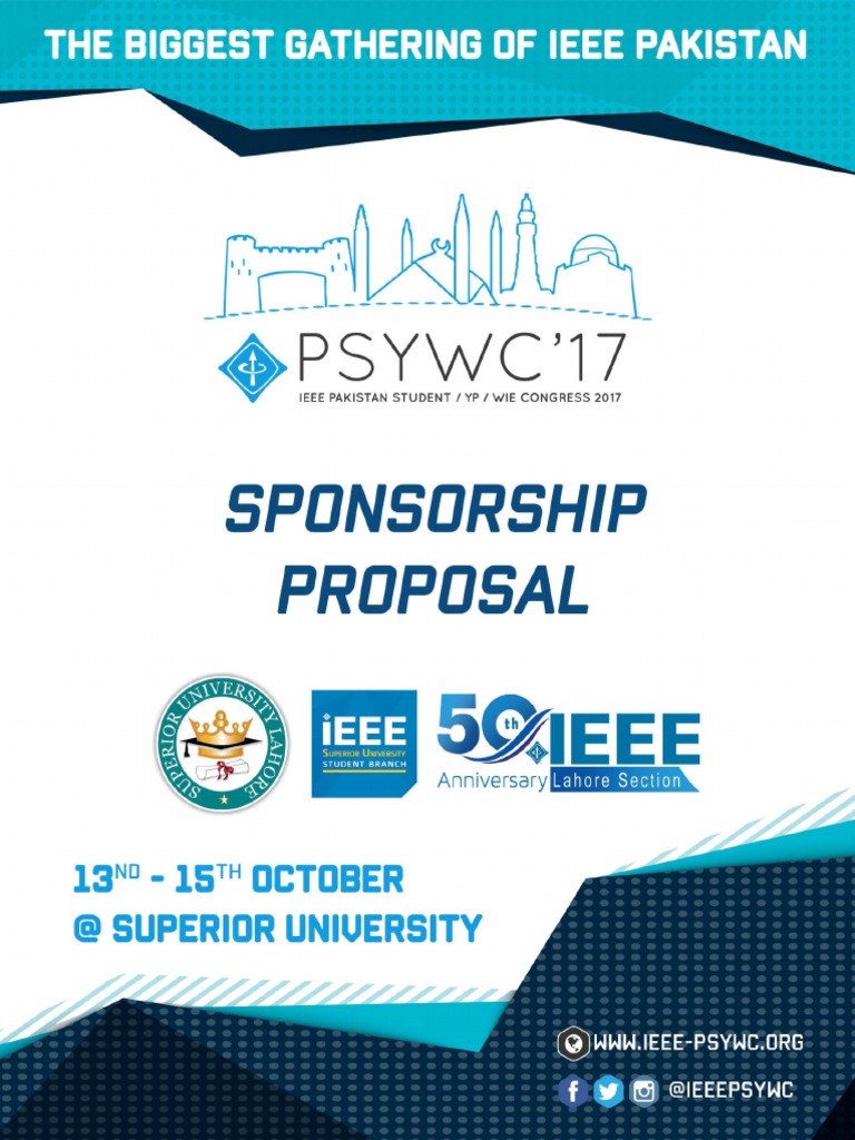 Sponsorship Proposal - IEEE PSYWC'17 | PDF | Institute Of Electrical ...