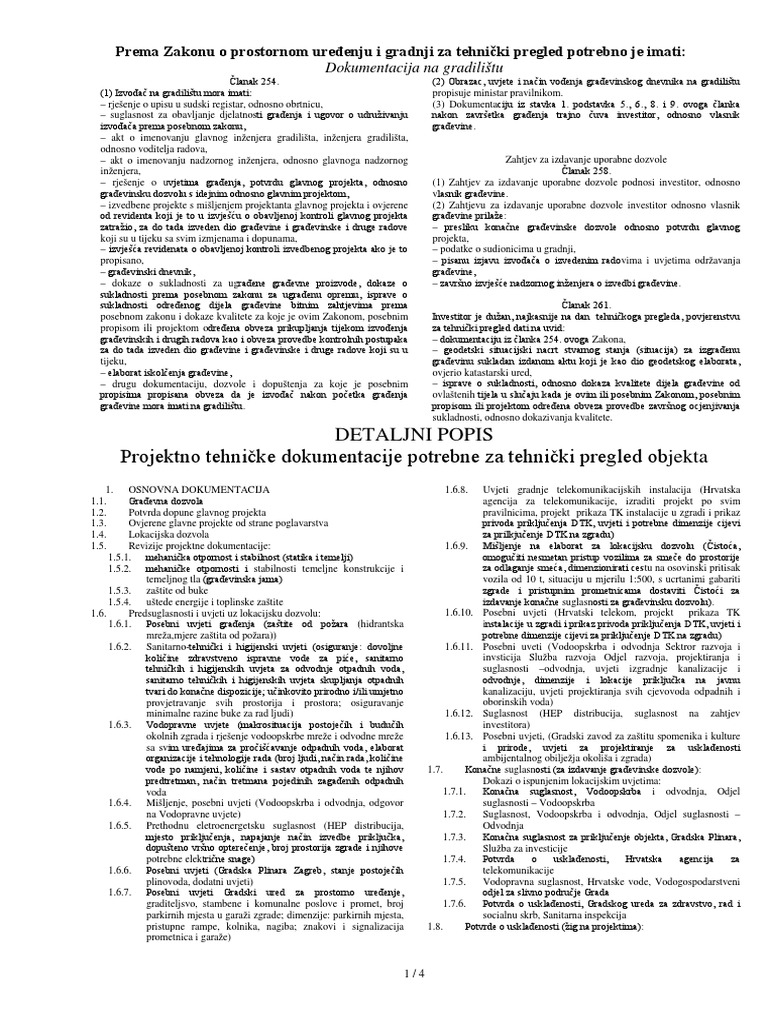 Tehnički Pregled - Dokumentacija PDF | PDF
