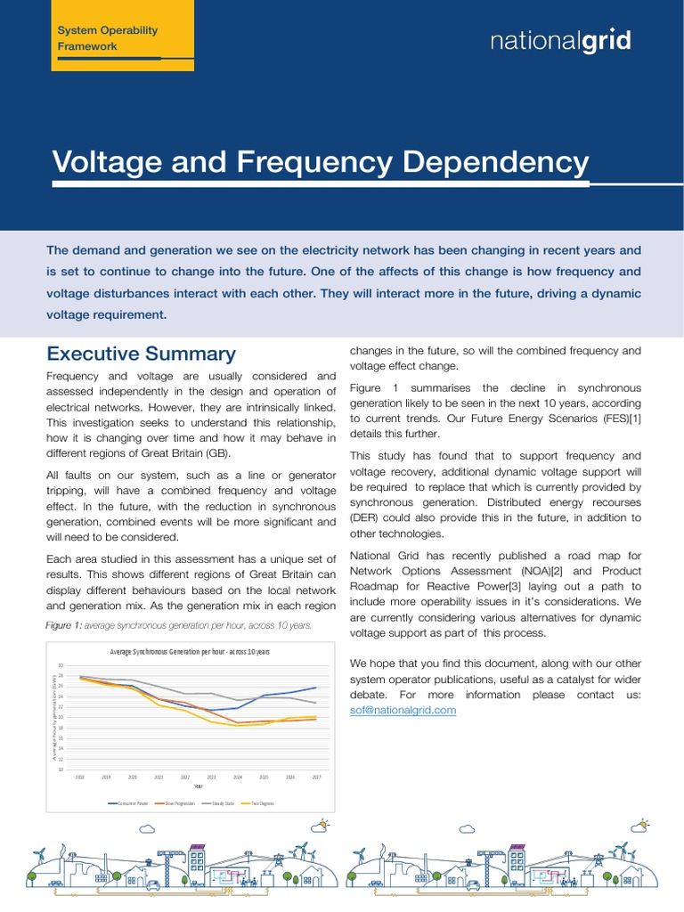 SOF Report - Frequency and Voltage Assessment | PDF | Electric Power Transmission | Electrical Grid