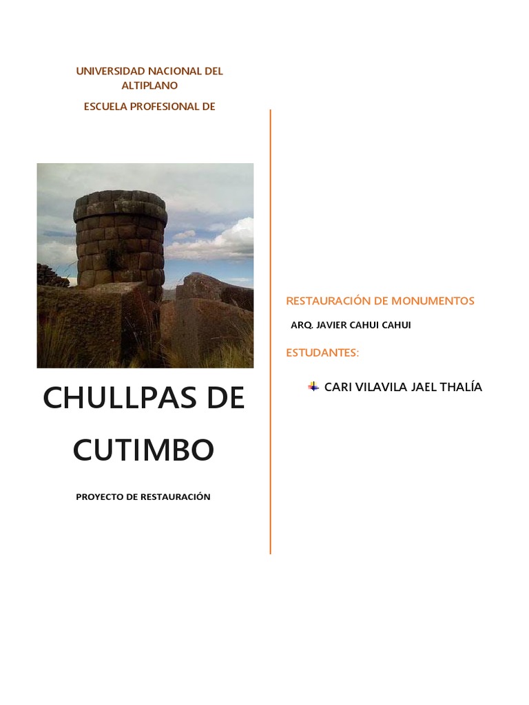 Chullpas de Cutimbo: Arquitectura Funeraria | PDF | Volcán | Naturaleza
