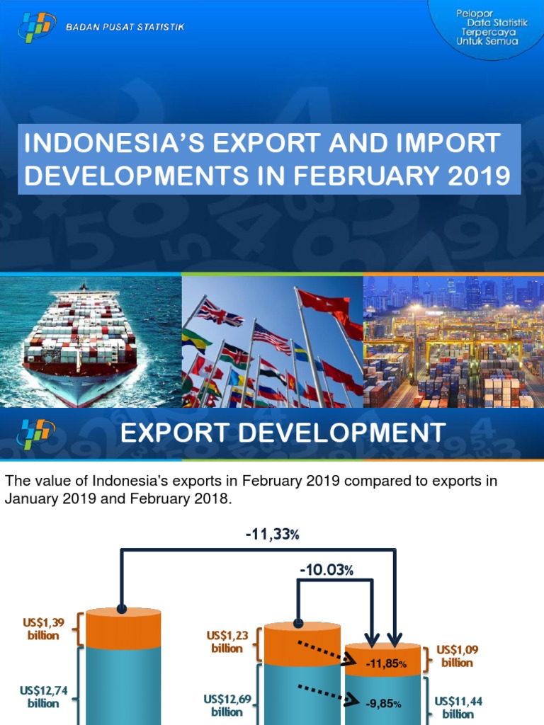 Indonesia'S Export and Import Developments in February 2019 | PDF ...