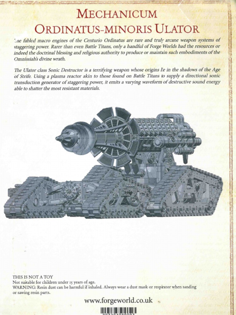 Mechanicum Ordinatus-Minoris Ulator Assembly | PDF