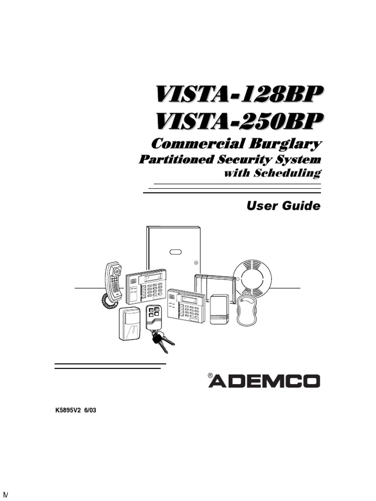 Vista 128BP PDF | PDF | Security Alarm | Computing