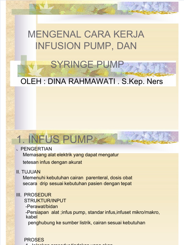 Dokumen - Tips Syringe Pump Dan Infus Pump | PDF