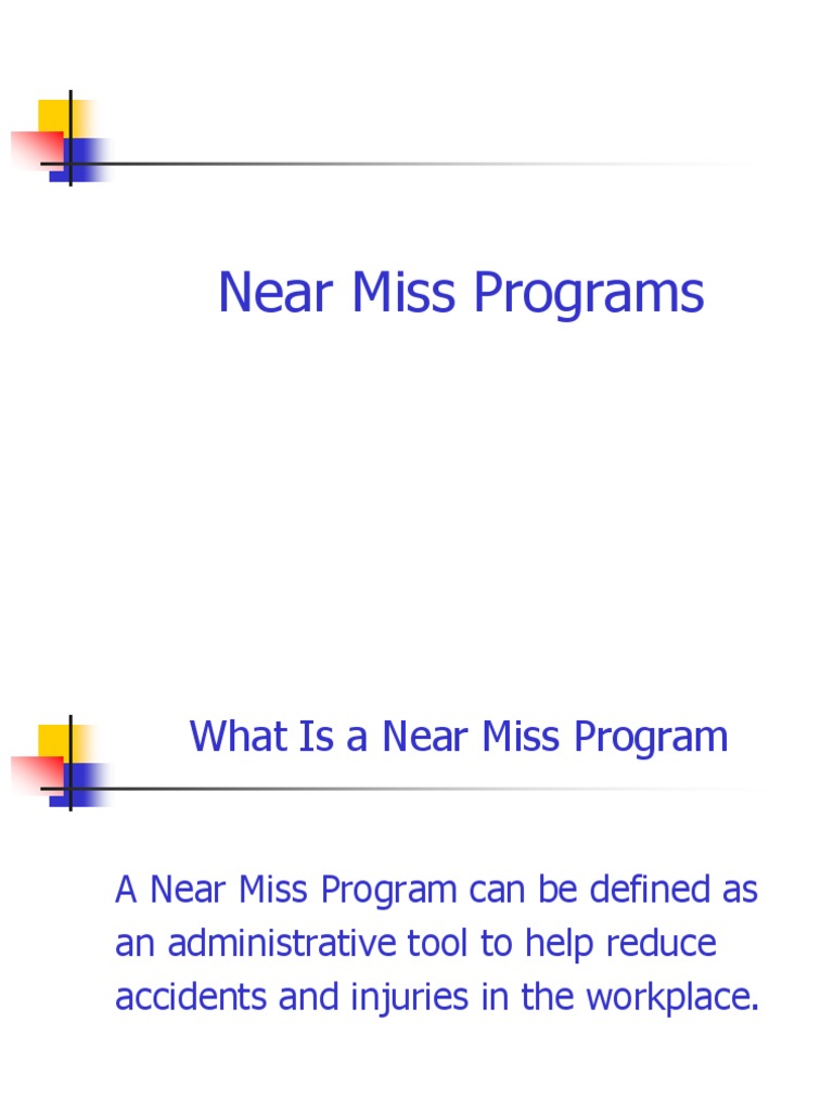 Near Miss Training Program | PDF | Traffic Collision | Safety