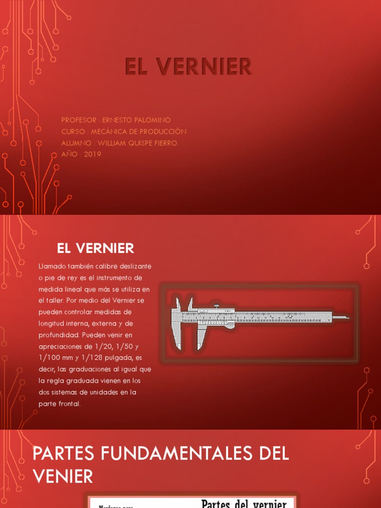EL Vernier | PDF | Herramientas