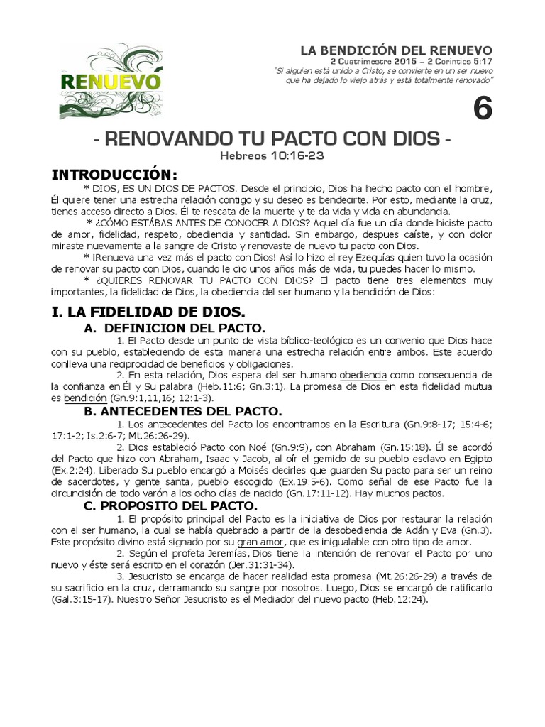 Pacto Con Dios | PDF | Abrahán | Cristo (título)