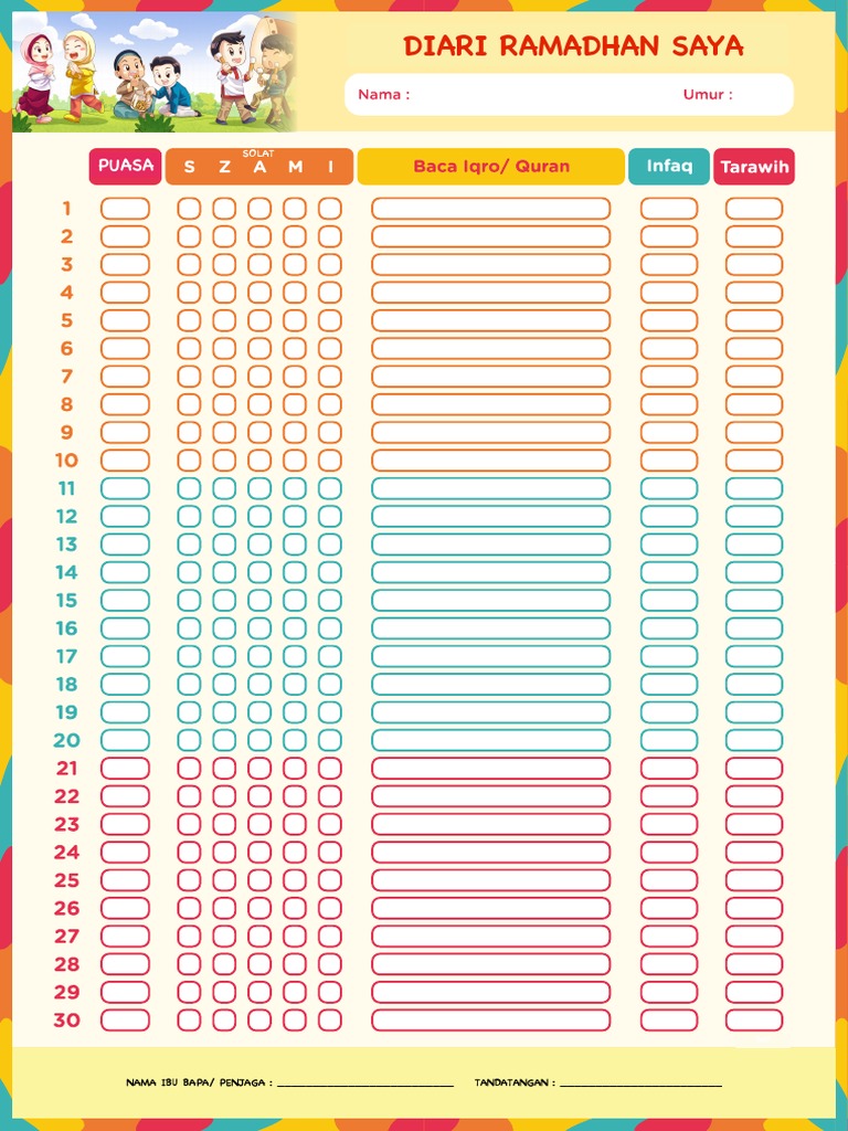 Checklist Ramadhan | PDF