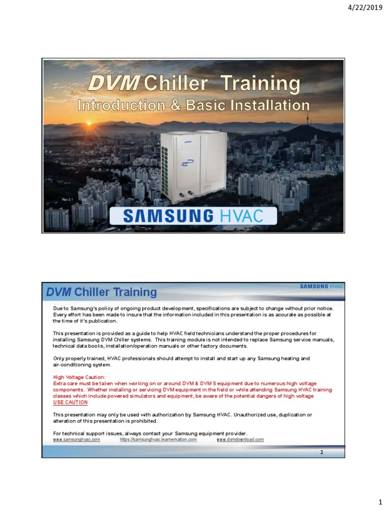 DVM Chiller Intro & Basic Install Rev 2.2 PDF | PDF | Transport ...