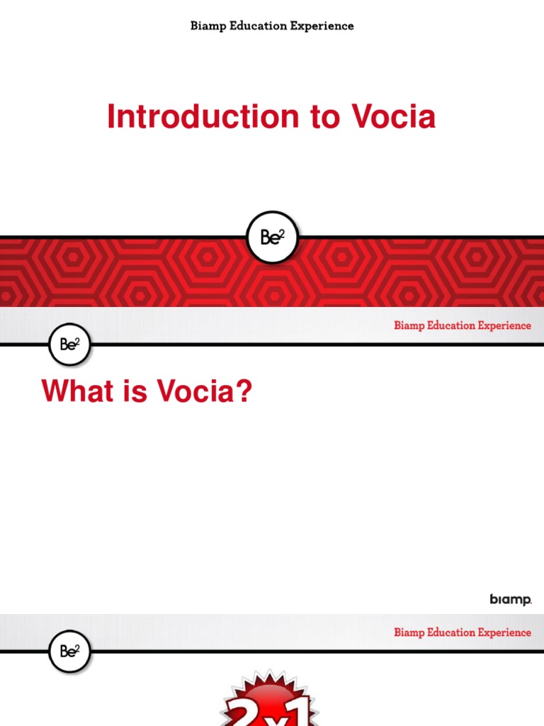 Introduction To Vocia 2017 | PDF | Equalization (Audio) | Amplifier