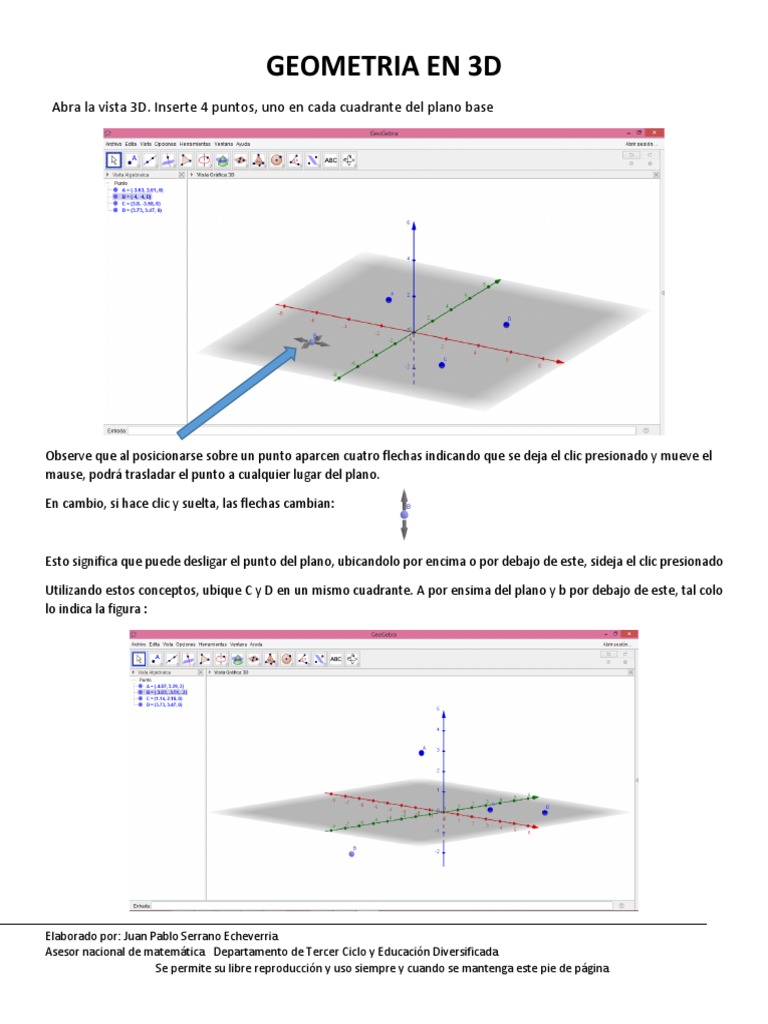Geometría 3D (Geogebra) | PDF | Geometria plana) | Polígono