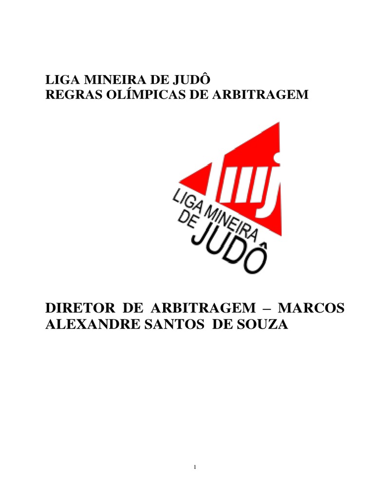 Apostila Regras Judo 2019 | PDF | Judô | Tempo