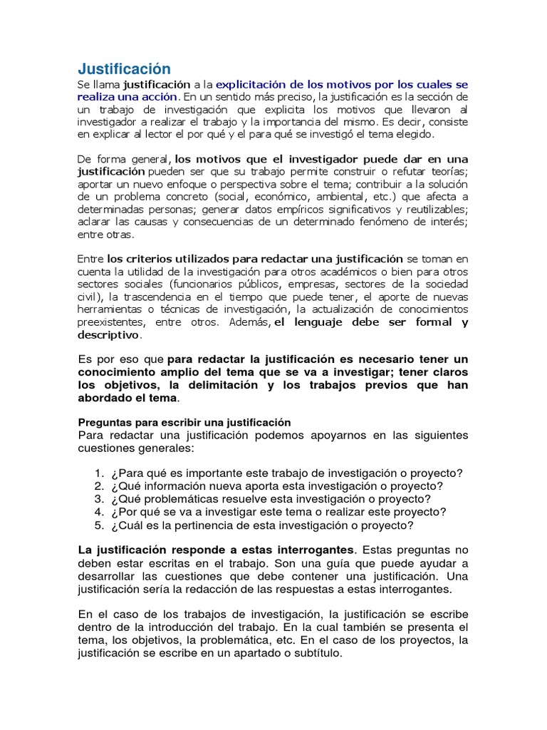 Justificacion | PDF | Teoría de la justificación | Teoría