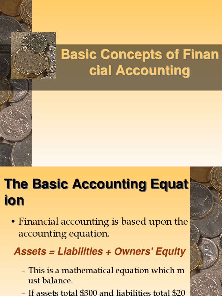 Basic Concepts of Financial Accounting Edited | PDF | Equity (Finance ...