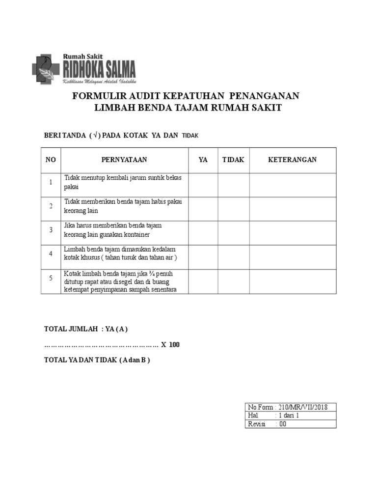 Form Audit PPI | PDF