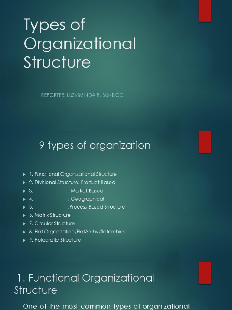 9 Types of Organization | PDF | Organizational Structure | Business