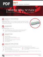 Technical Data Sheet - BOSTIK Rugby Original | PDF | Adhesive | Materials