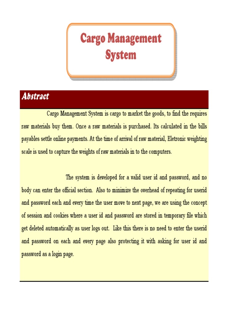 Cargo Management System - Colorful | PDF | Web Application | Password