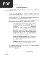 Secretary's Certificare - BIR eCAR Application | PDF | Title (Property ...