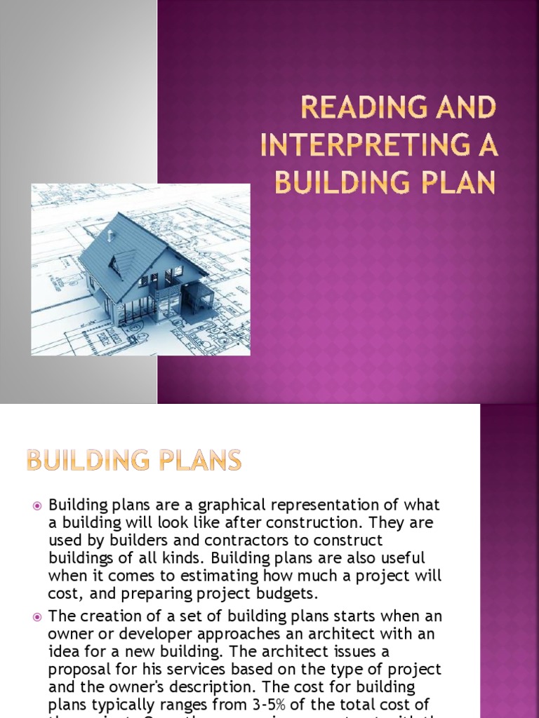 Building Plan Interpretation | PDF | Perspective (Graphical) | Engineering