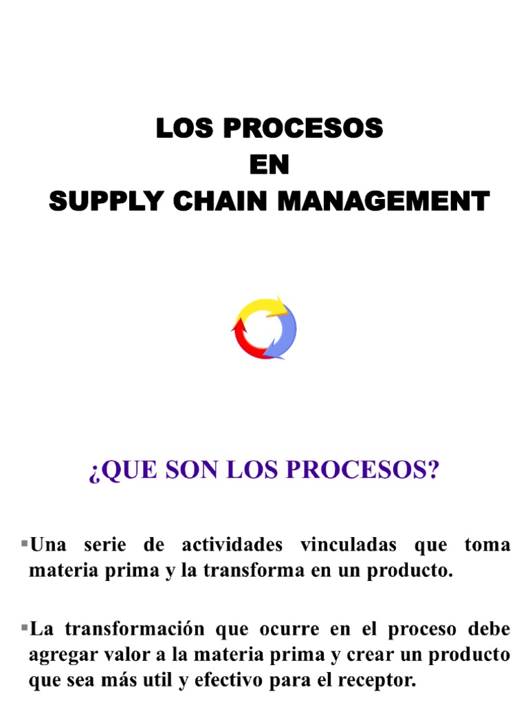 Los Procesos SCM | PDF | Logística | Economias