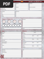 Godbound Character Sheets | PDF