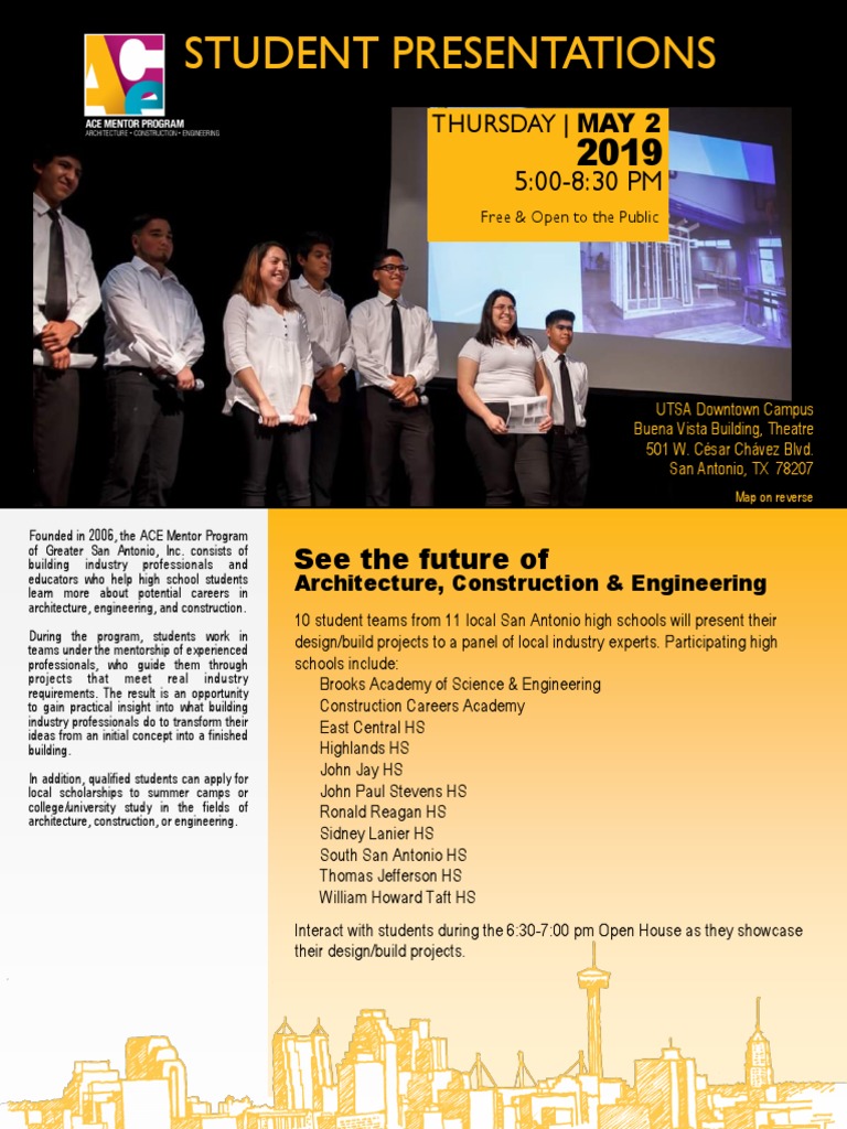 ACE Student Presentation Flyer | PDF | Mentorship | Science And Technology