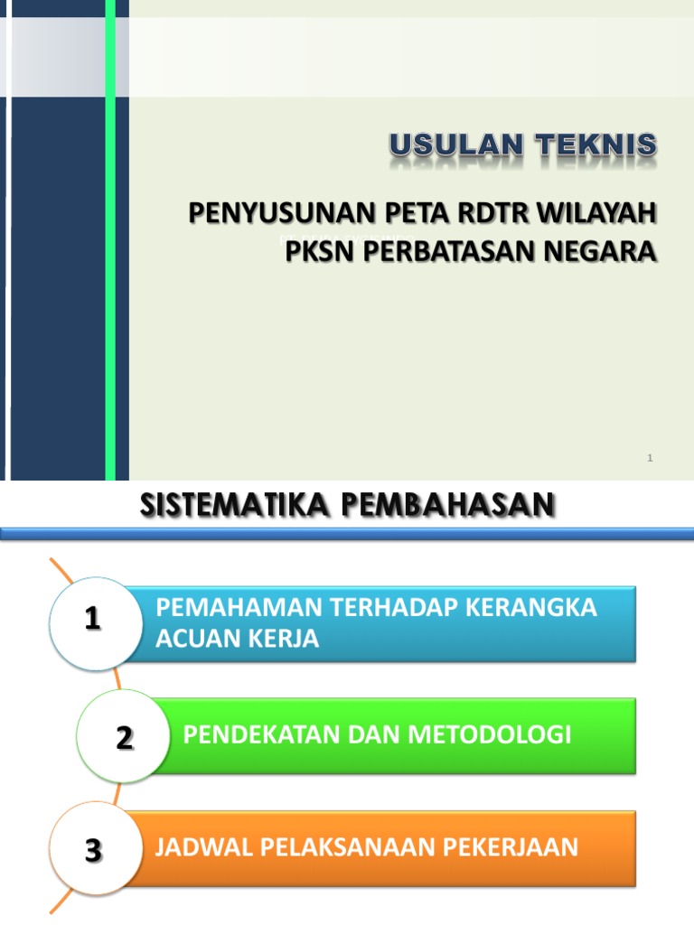 Metodologi Penyusunan Peta RDTR PKSN Perbatasan Negara - BIG | PDF