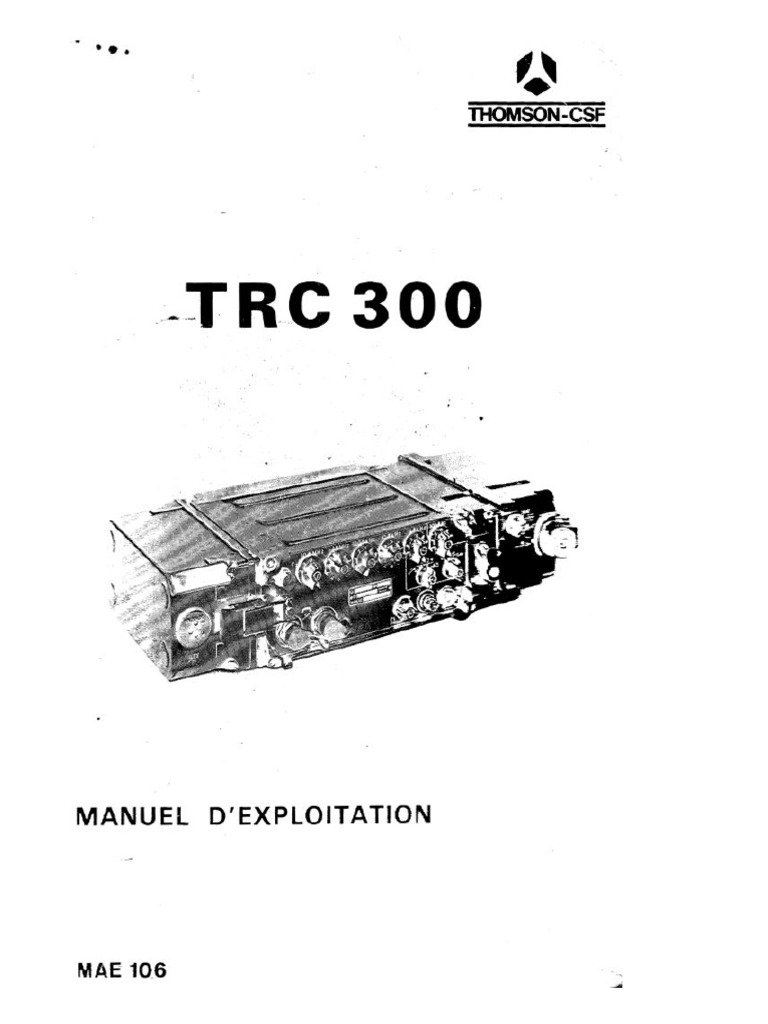 Manual Radio TRC300 | PDF