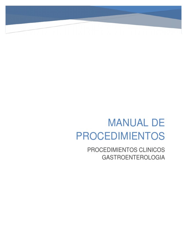 Procedimientos Clinicos de Gastroenterologia | PDF | Cáncer colonrectal ...