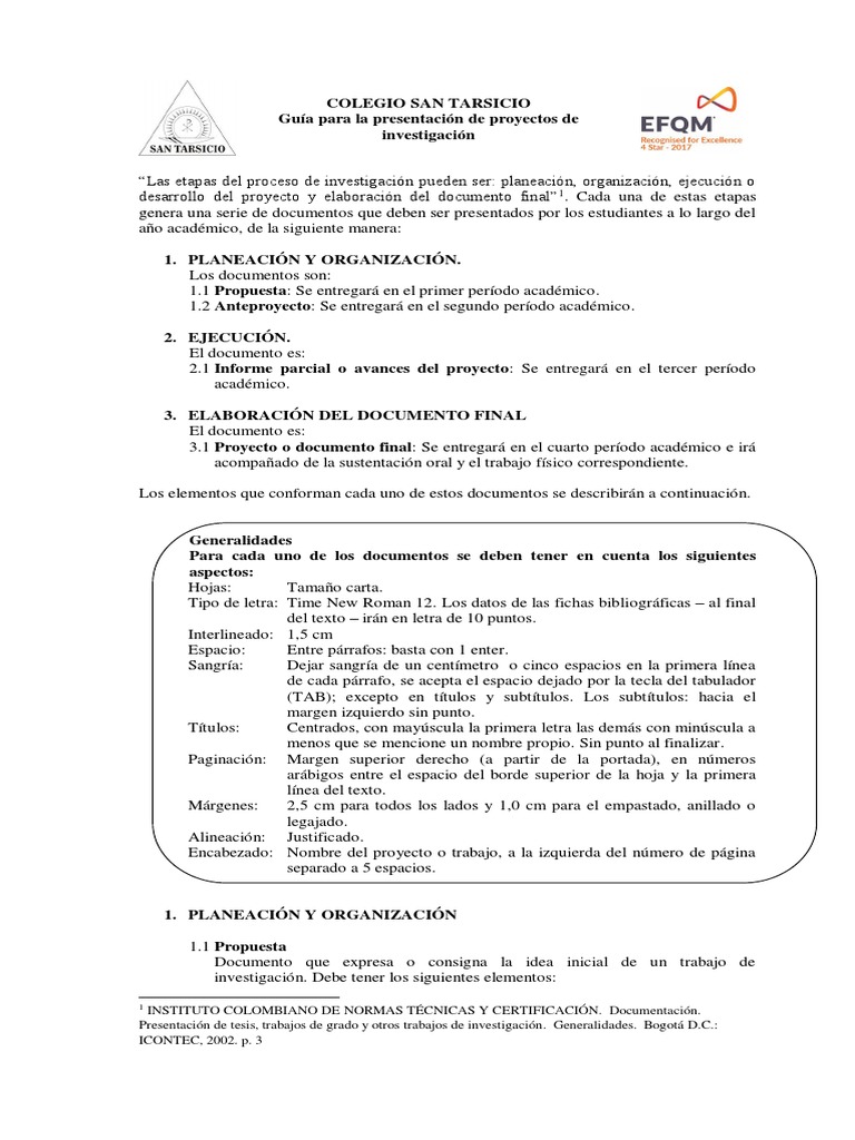 Guia para La Presentacon de Proyectos de Investigacion Con Normas APA ...