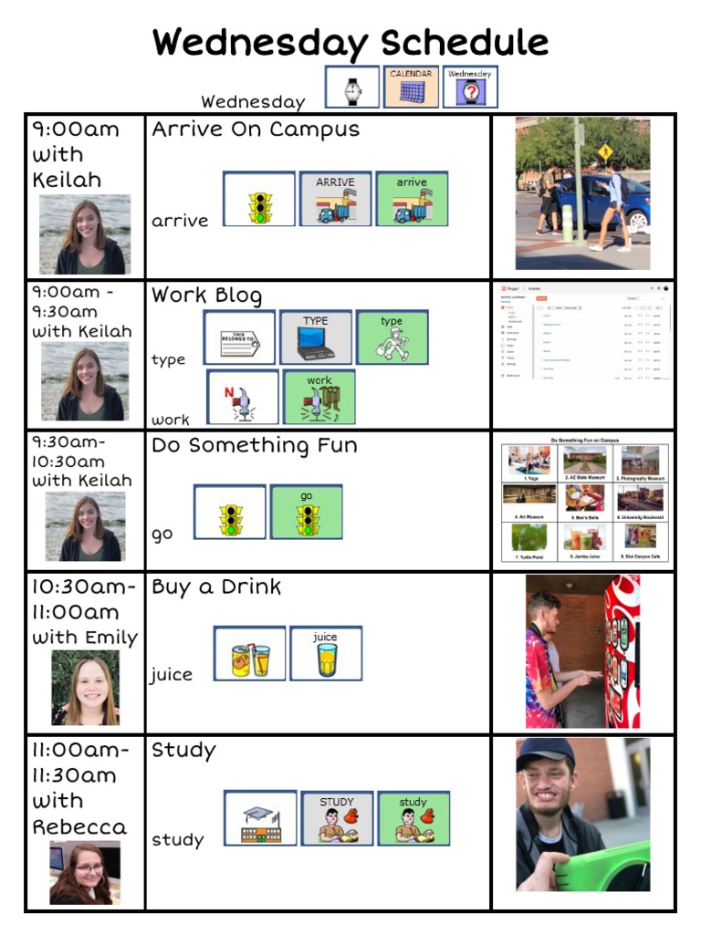 Wednesday Schedule | PDF